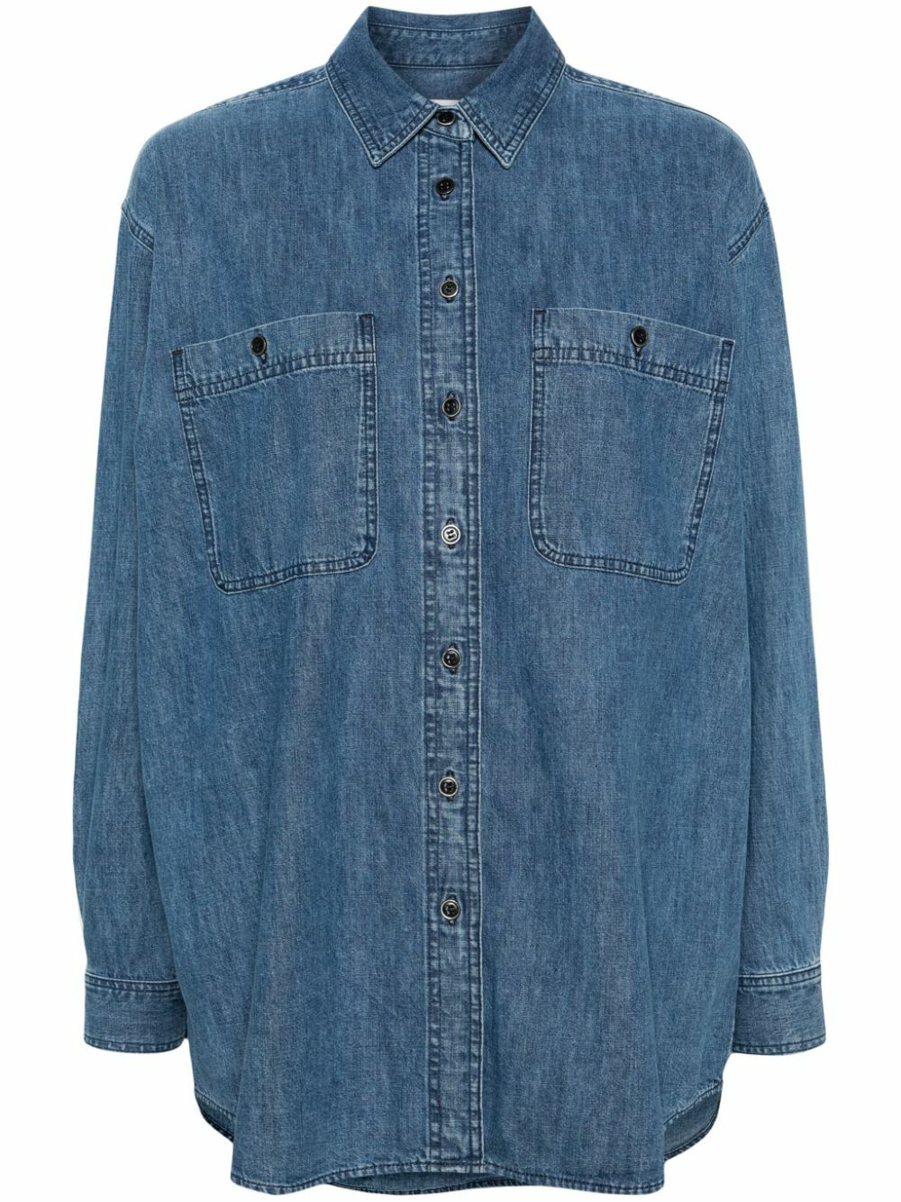 MARANT ETOILE - Verane Denim Cotton Shirt Isabel Marant Etoile