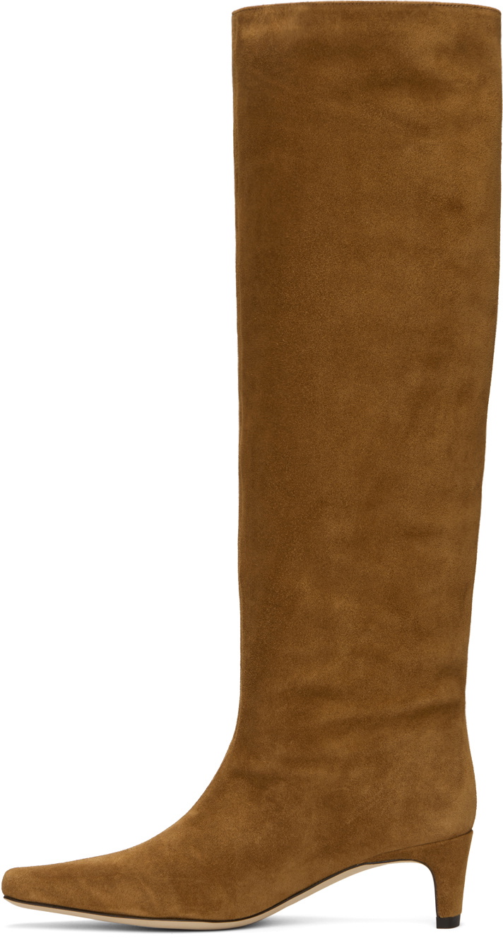 Staud Tan Wally Suede Tall Boots Staud