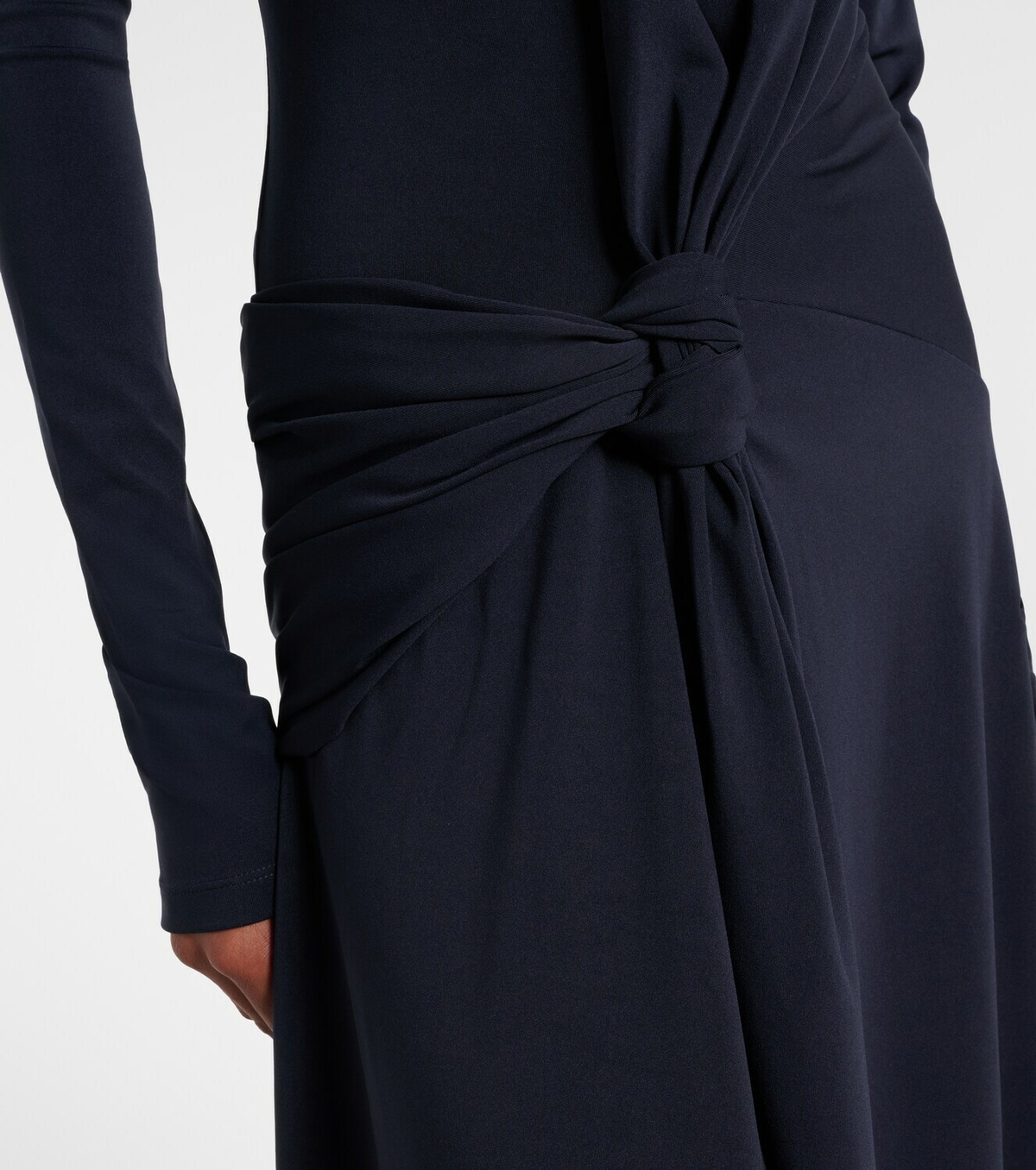 Victoria Beckham Gathered jersey midi dress Victoria Beckham