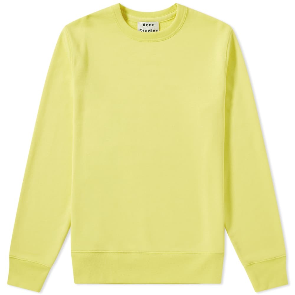 Acne Studios AS Embroidered Crew Sweat Yellow Acne Studios