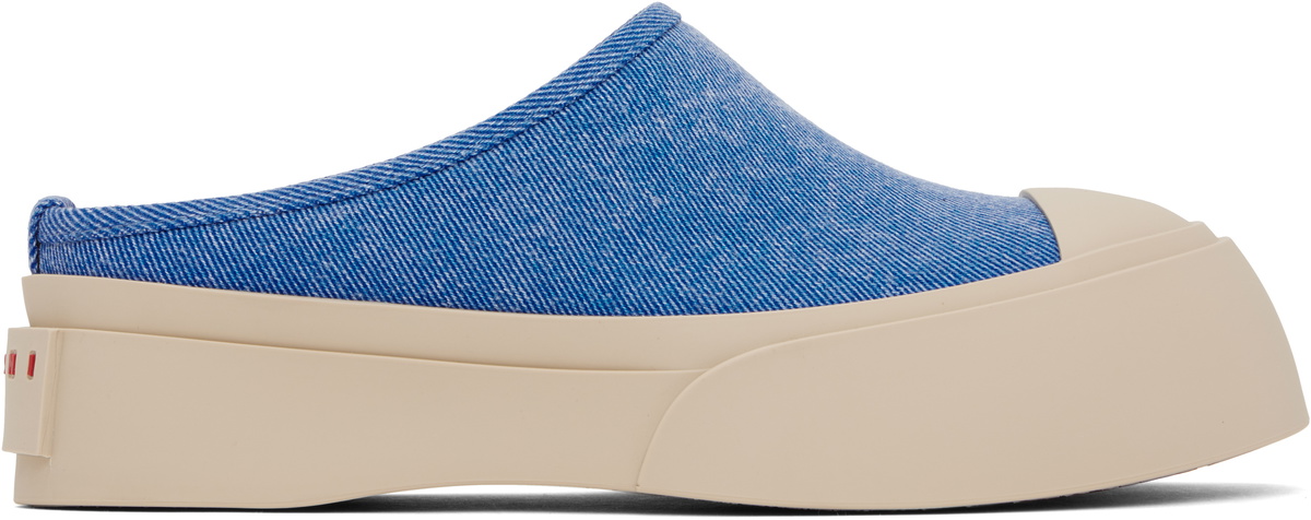 Marni Blue Pablo Sabot Slip-on Loafers Marni