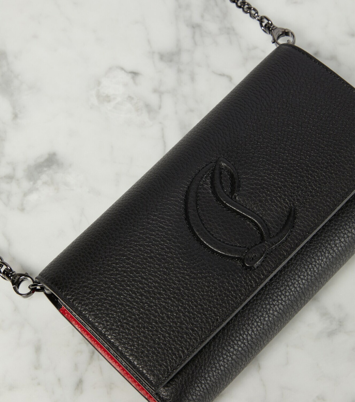 Christian Louboutin Logo leather wallet on chain Christian Louboutin