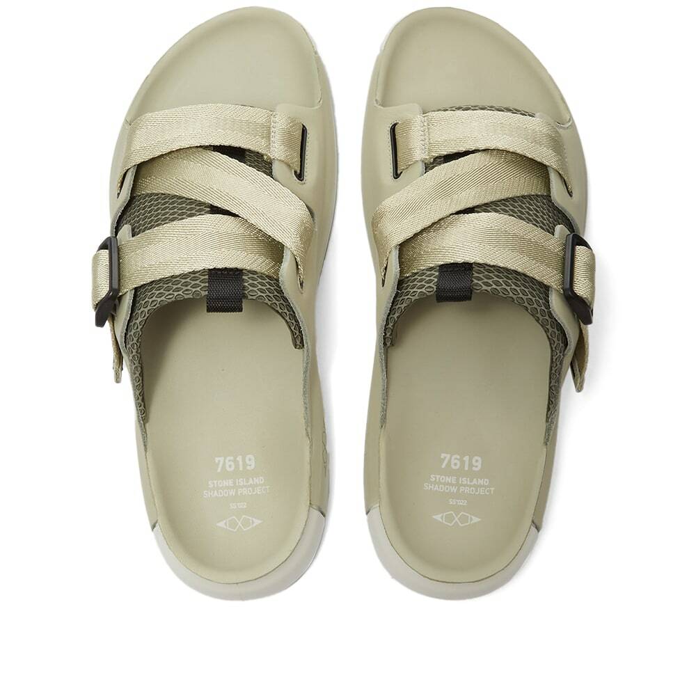 Stone Island Shadow Project Men's Slide Sandal in Beige Stone Island ...