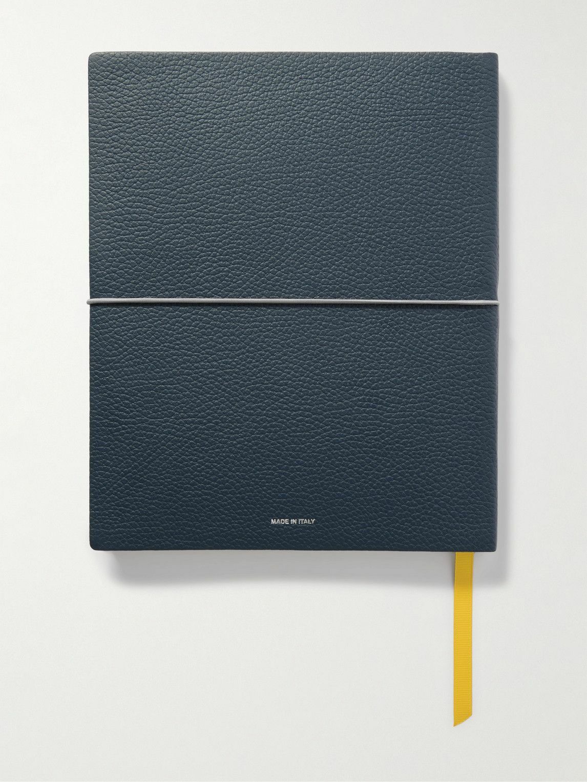 Serapian - Large Logo-Print Full-Grain Leather Notebook Serapian