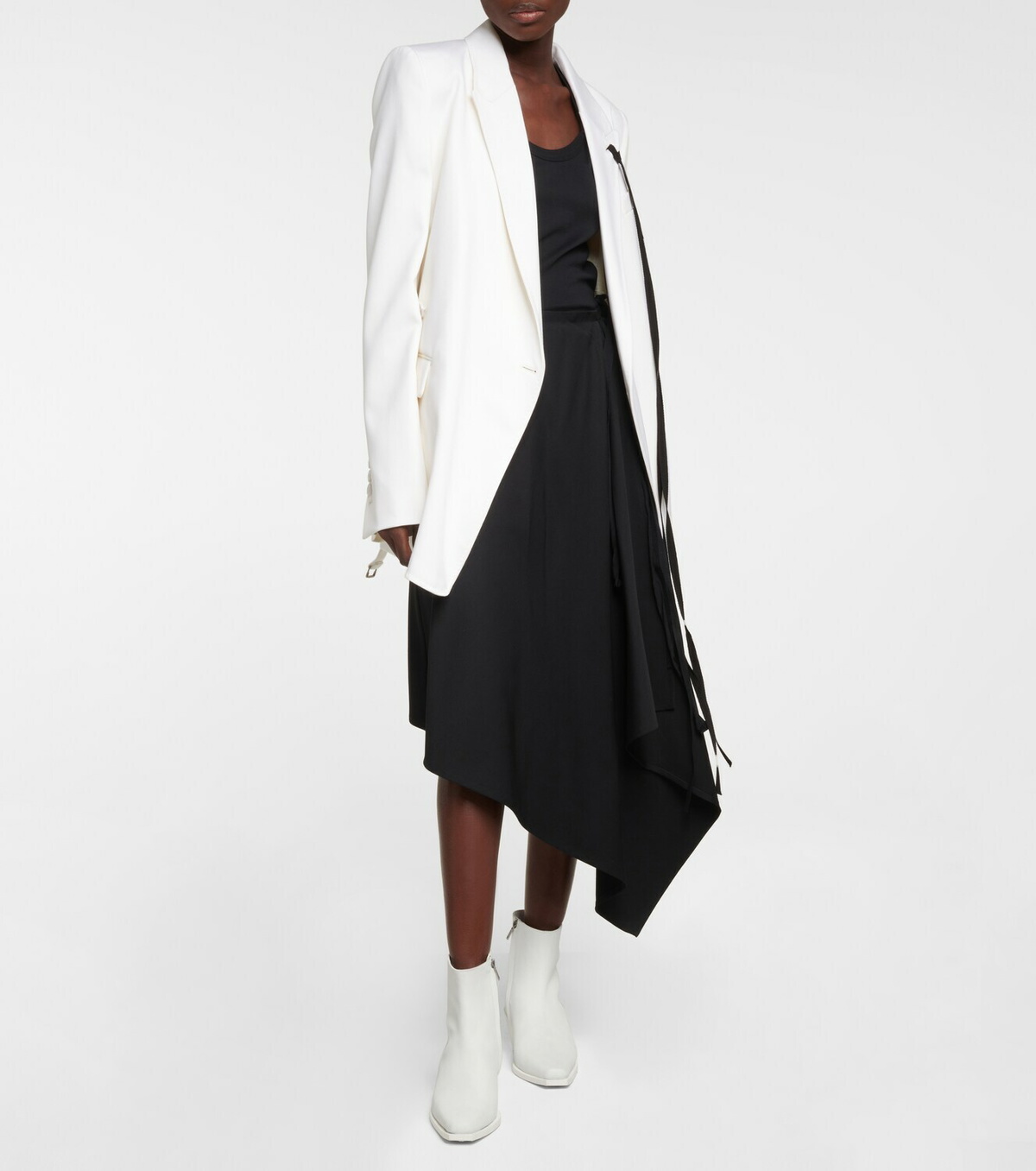 Ann Demeulemeester - Gerda leather ankle boots Ann Demeulemeester