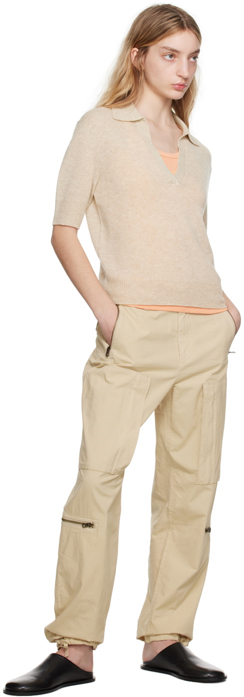 rag & bone Beige Kai Flight Trousers Rag and Bone