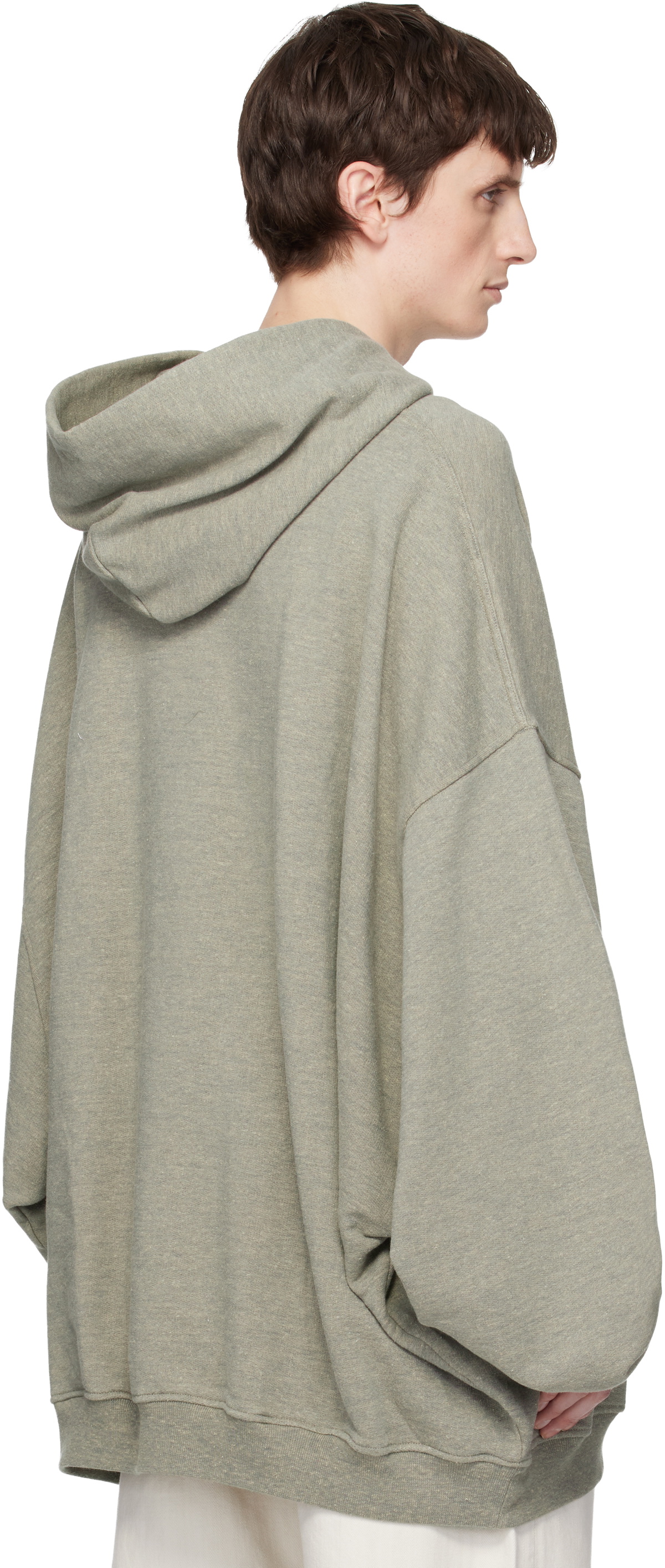 Rick Owens DRKSHDW Gray Temple Hun Hoodie Rick Owens Drkshdw
