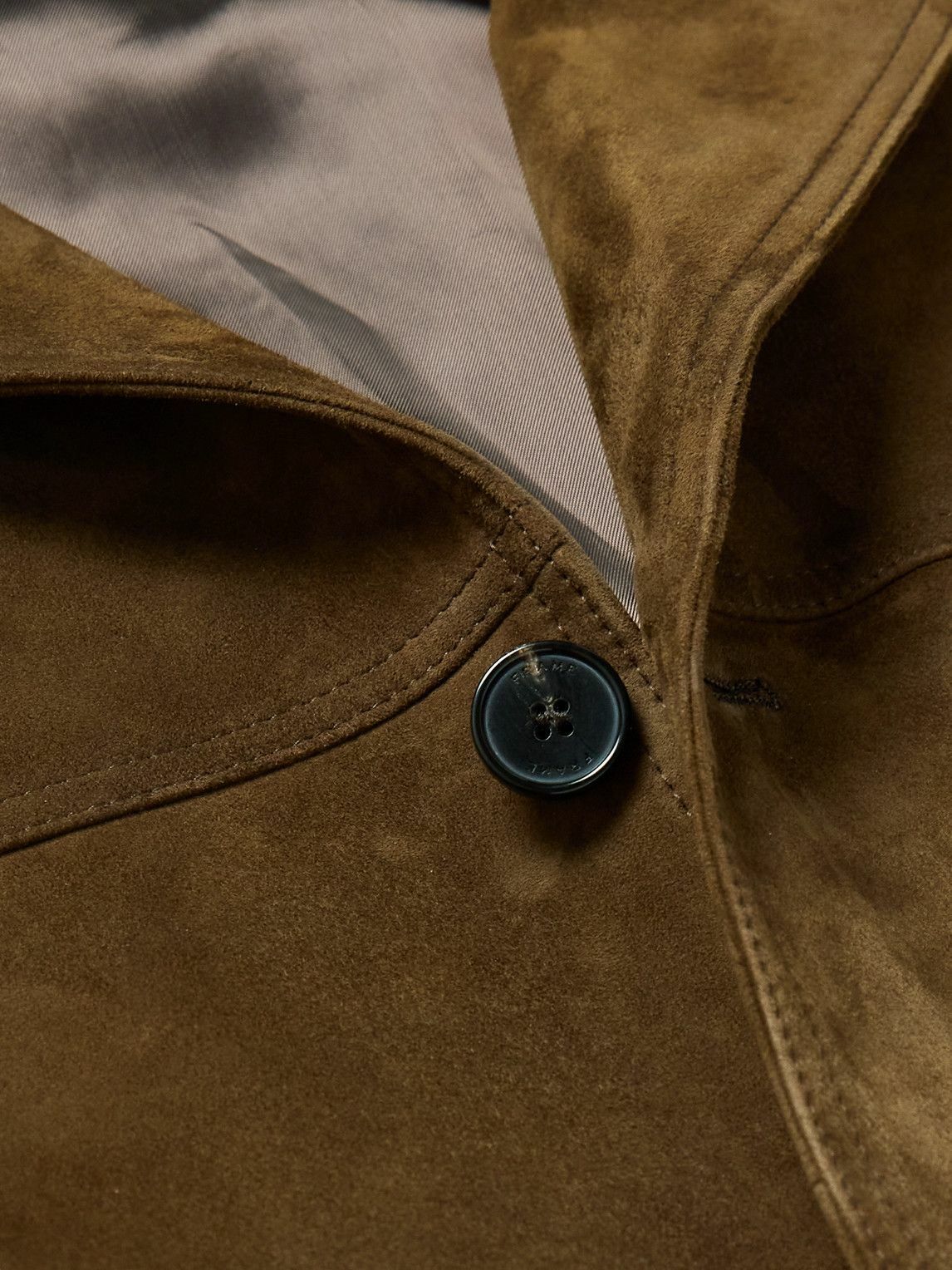 FRAME - Suede Jacket - Brown Frame Denim