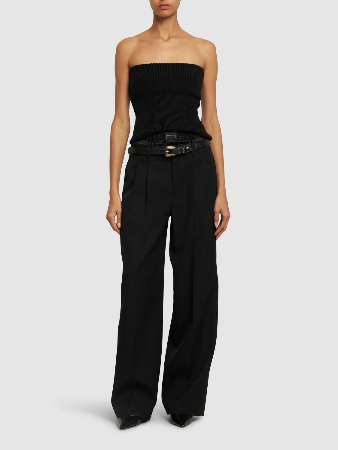 ALEXANDER WANG - Ribbed Wool Tube Top Alexander Wang