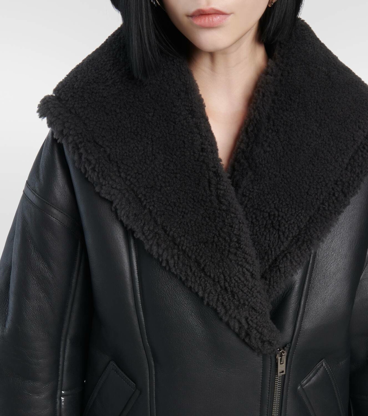 Acne Studios Shearling-lined leather jacket Acne Studios