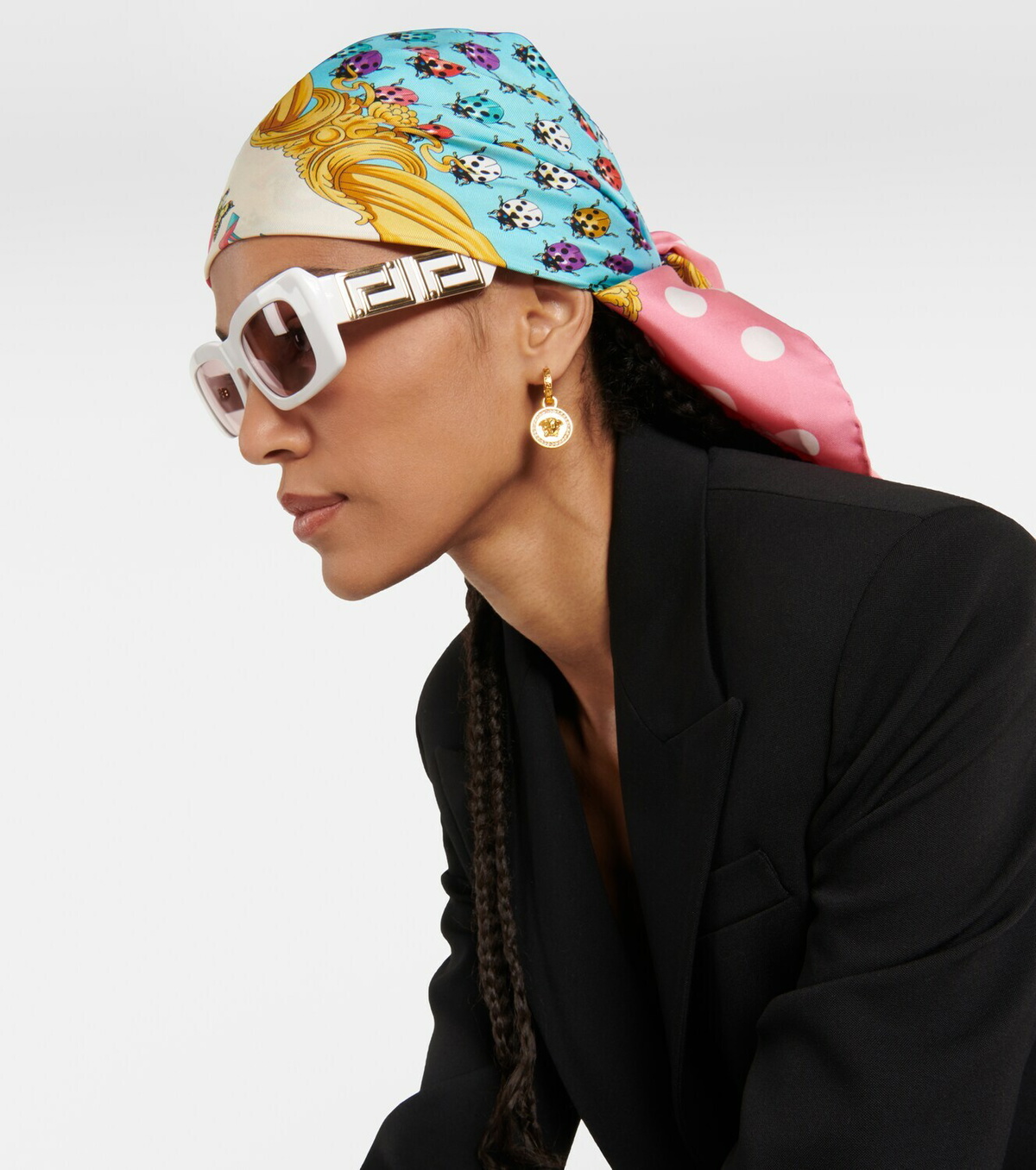 Versace Printed silk scarf Versace