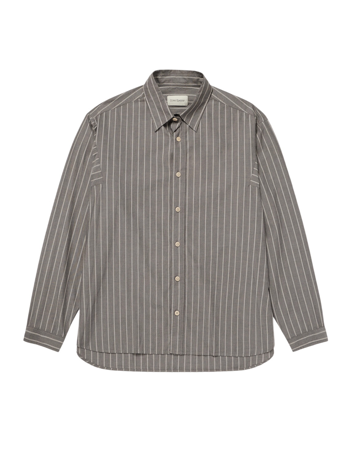 Oliver Spencer - Garrison Striped Cotton Shirt - Gray Oliver Spencer