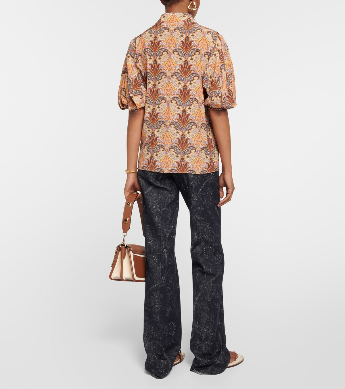 Etro Printed silk top Etro