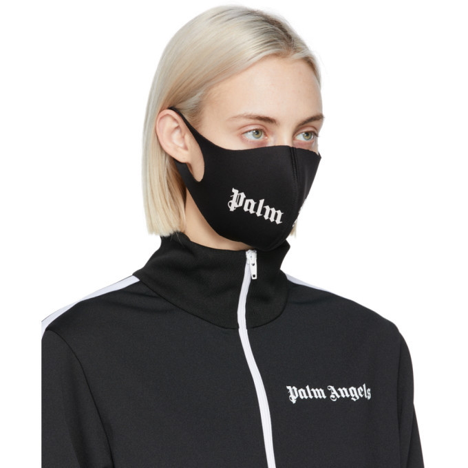 Palm Angels Black Logo Mask Palm Angels