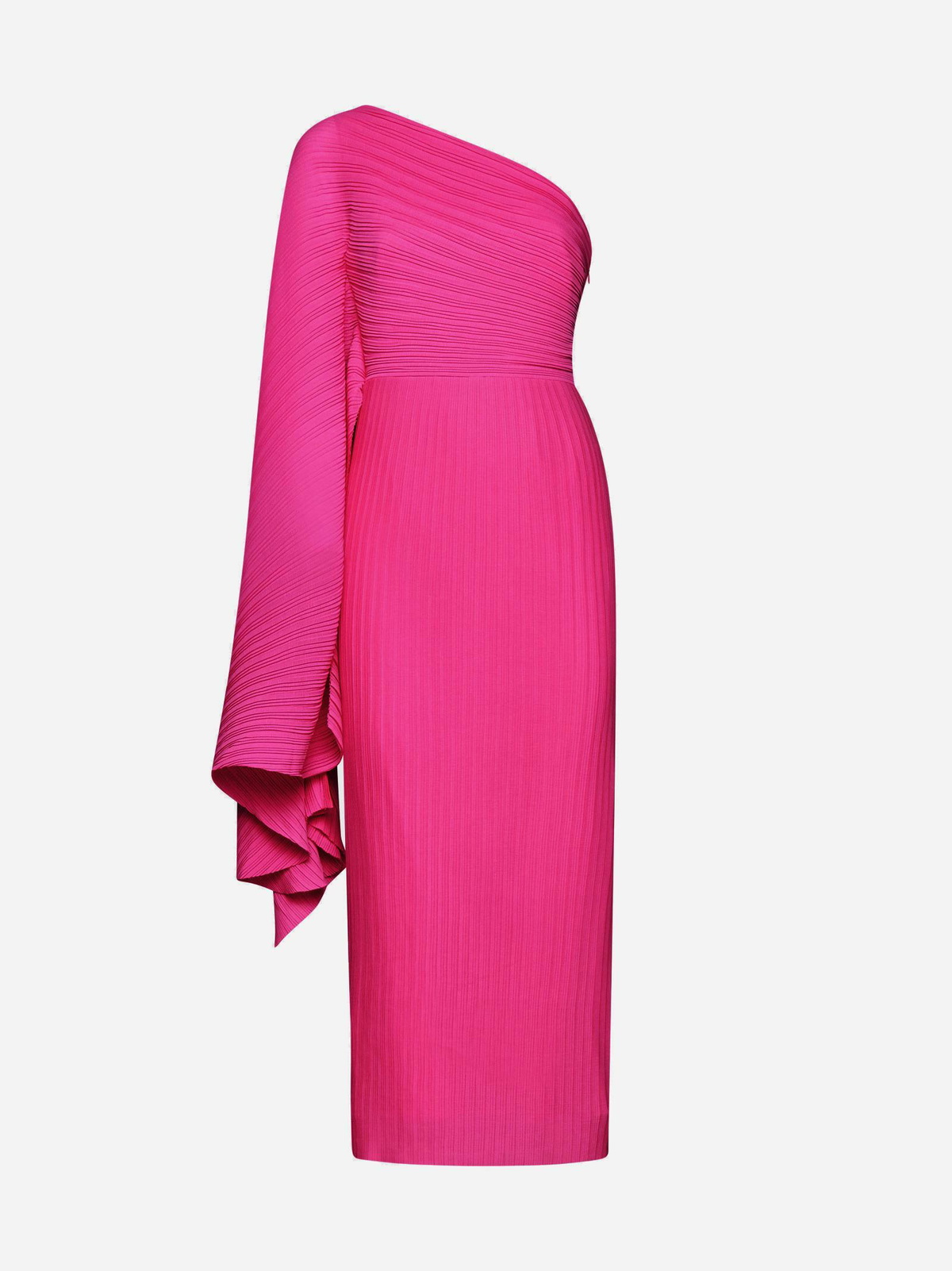 Solace London Lenna Pleated Crepe Midi Dress Solace London
