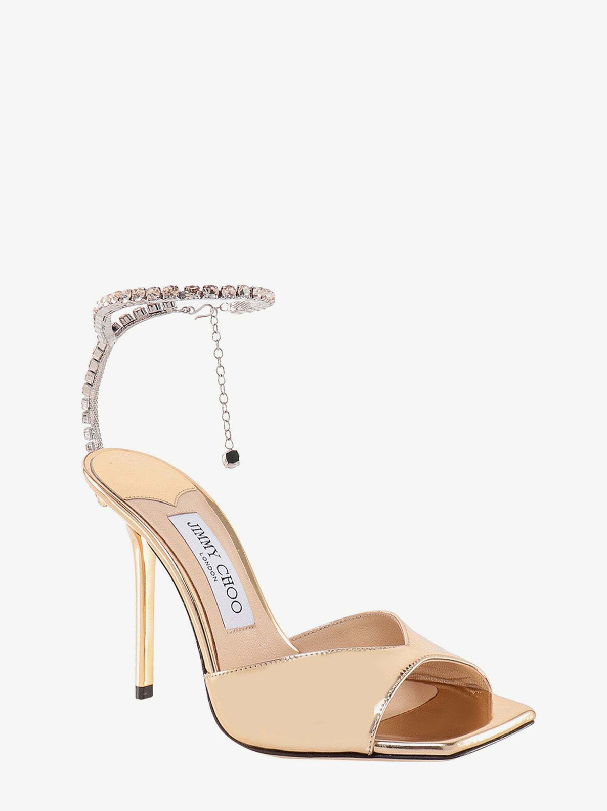 Jimmy Choo Saeda 100 Gold Womens Jimmy Choo