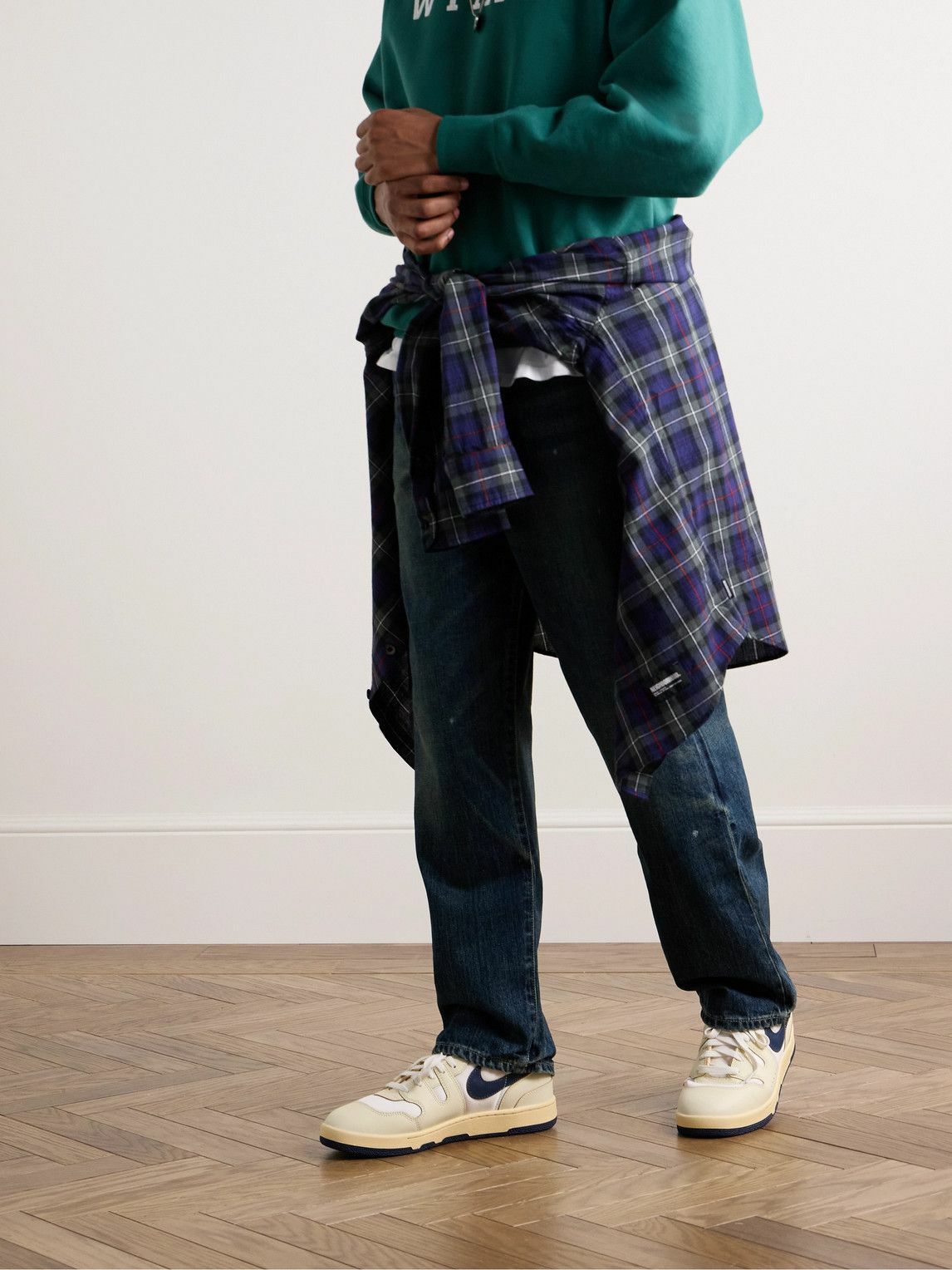 Nike - Attack Mesh, Suede and Leather Sneakers - Neutrals Nike