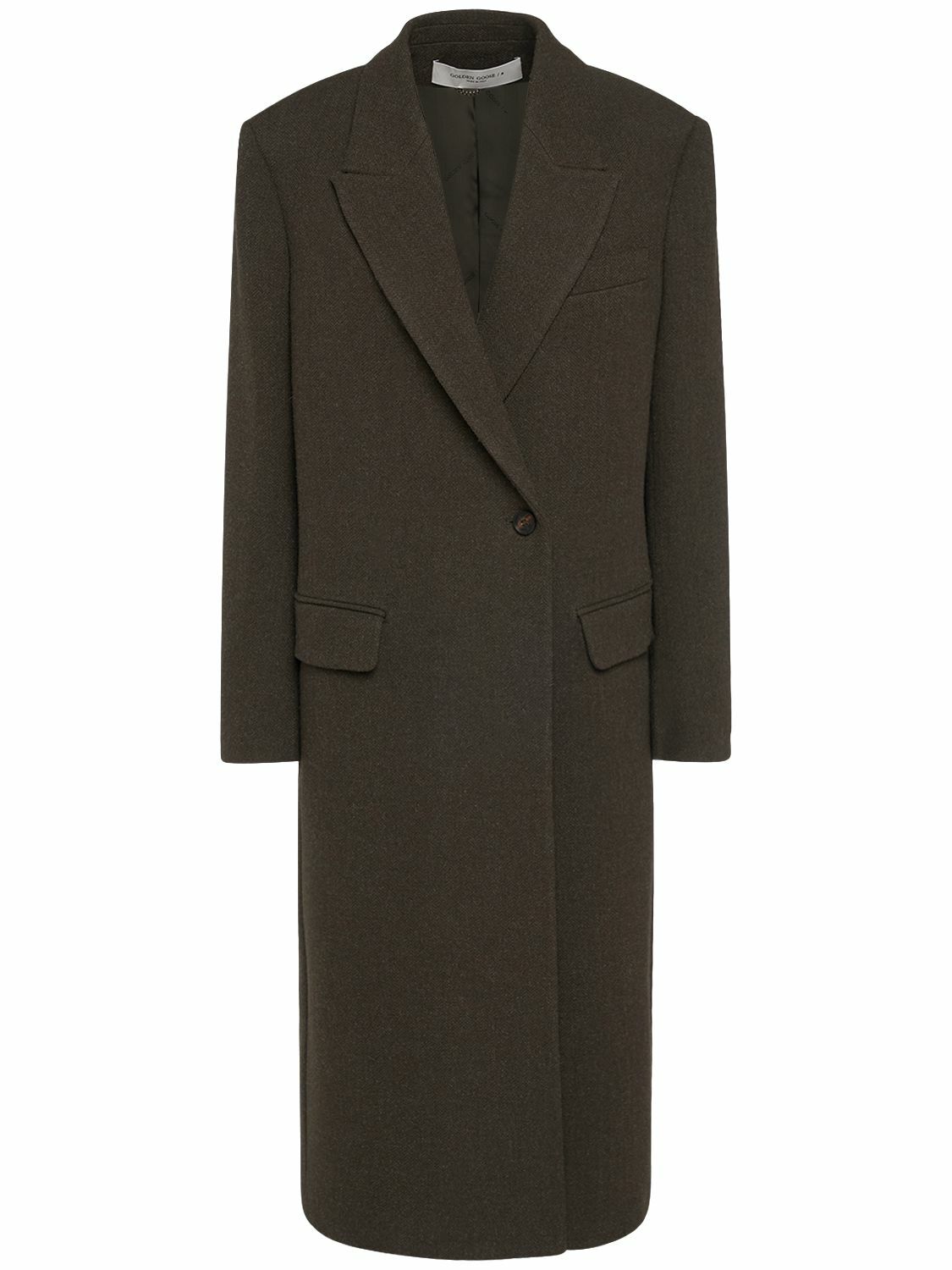 GOLDEN GOOSE - Journey Ileana Wool Long Coat Golden Goose Deluxe Brand