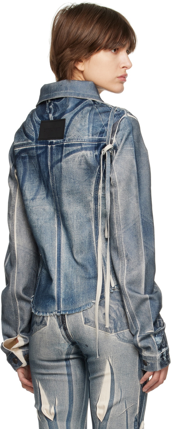 Ottolinger Blue Tie Denim Jacket Ottolinger