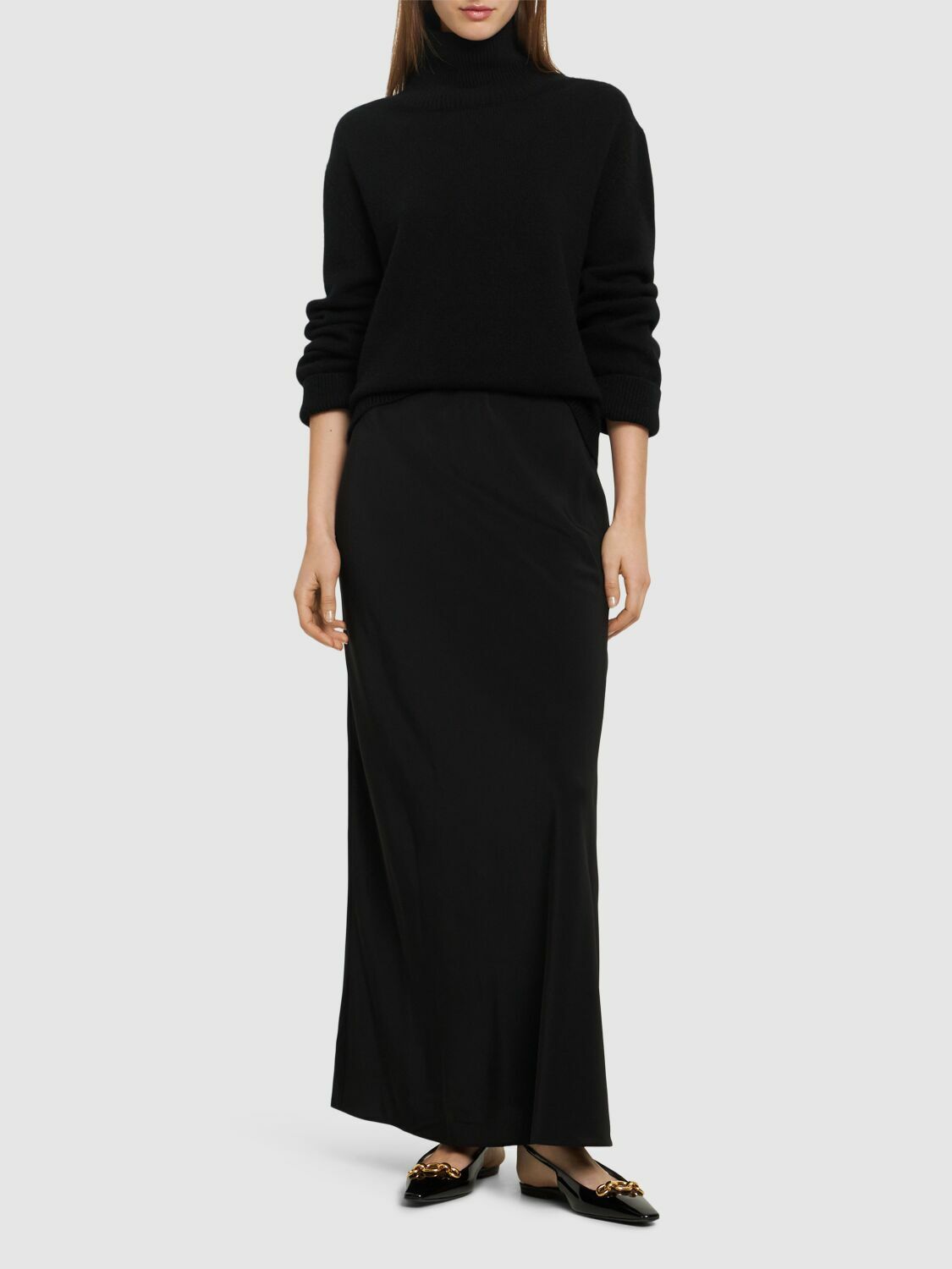 MATTEAU Silk Midi Skirt Matteau
