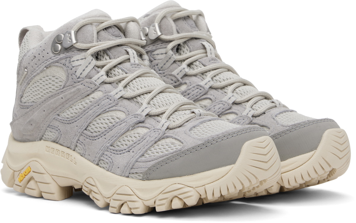 Merrell 1TRL Gray Moab 3 Mid Waterproof Sneakers Merrell 1TRL