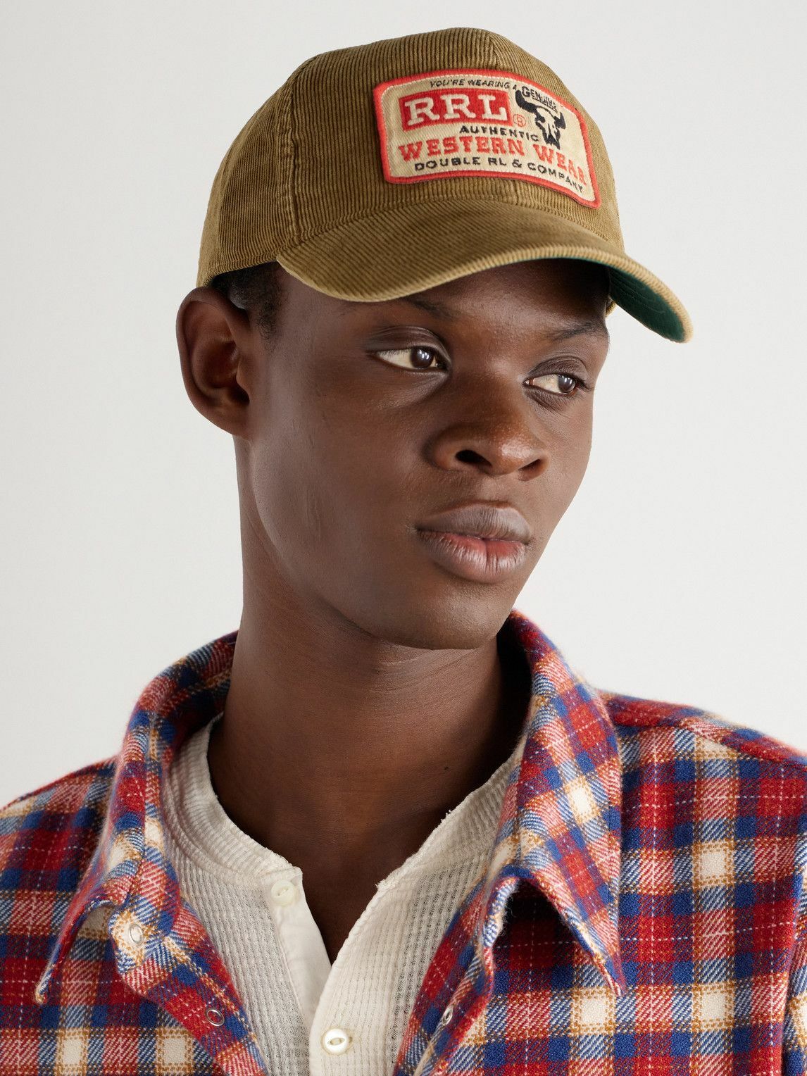 RRL - Logo-Appliquéd Cotton-Corduroy Baseball Cap RRL