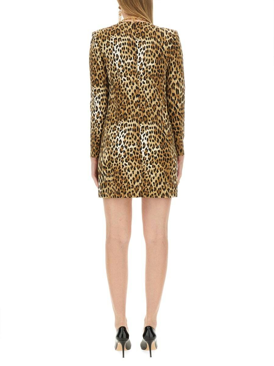 Moschino Dress With Animal Pattern Moschino