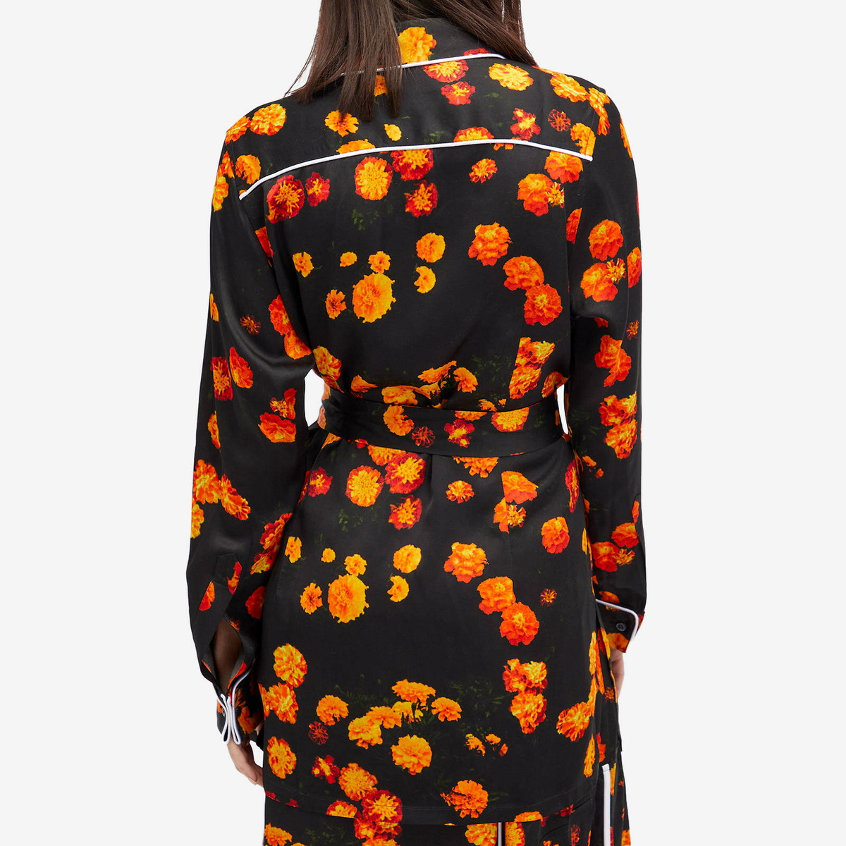 Wales Bonner Women's Hope Shirt in Marigold Flowers Wales Bonner