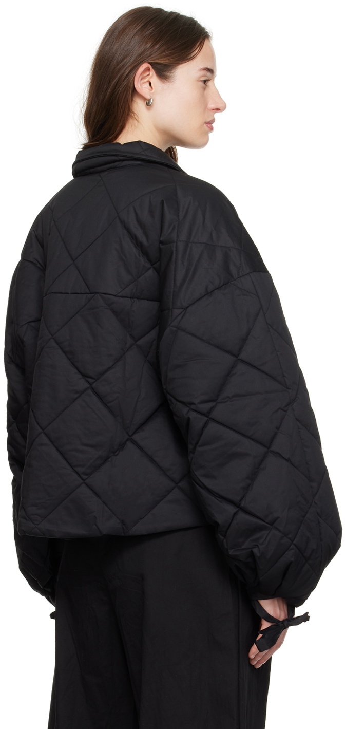Deiji Studios Black 'The Collared Quilt' Jacket Deiji Studios