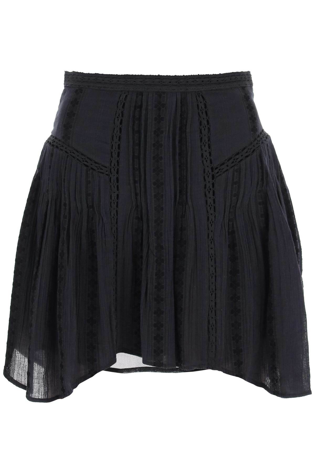 ISABEL MARANT ETOILE jorena mini skirt with lace inserts Black Isabel ...