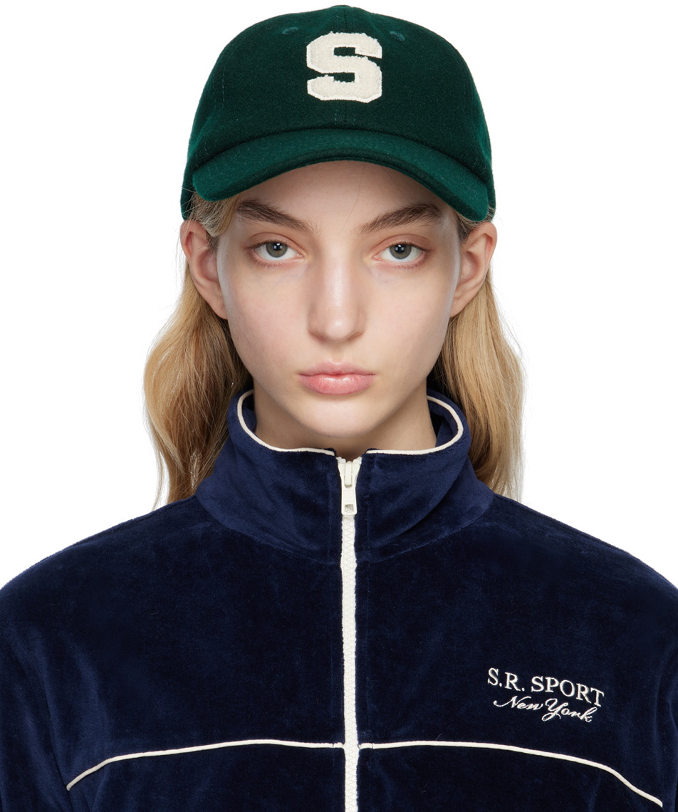 Sporty & Rich Green 'S' Cap Sporty & Rich
