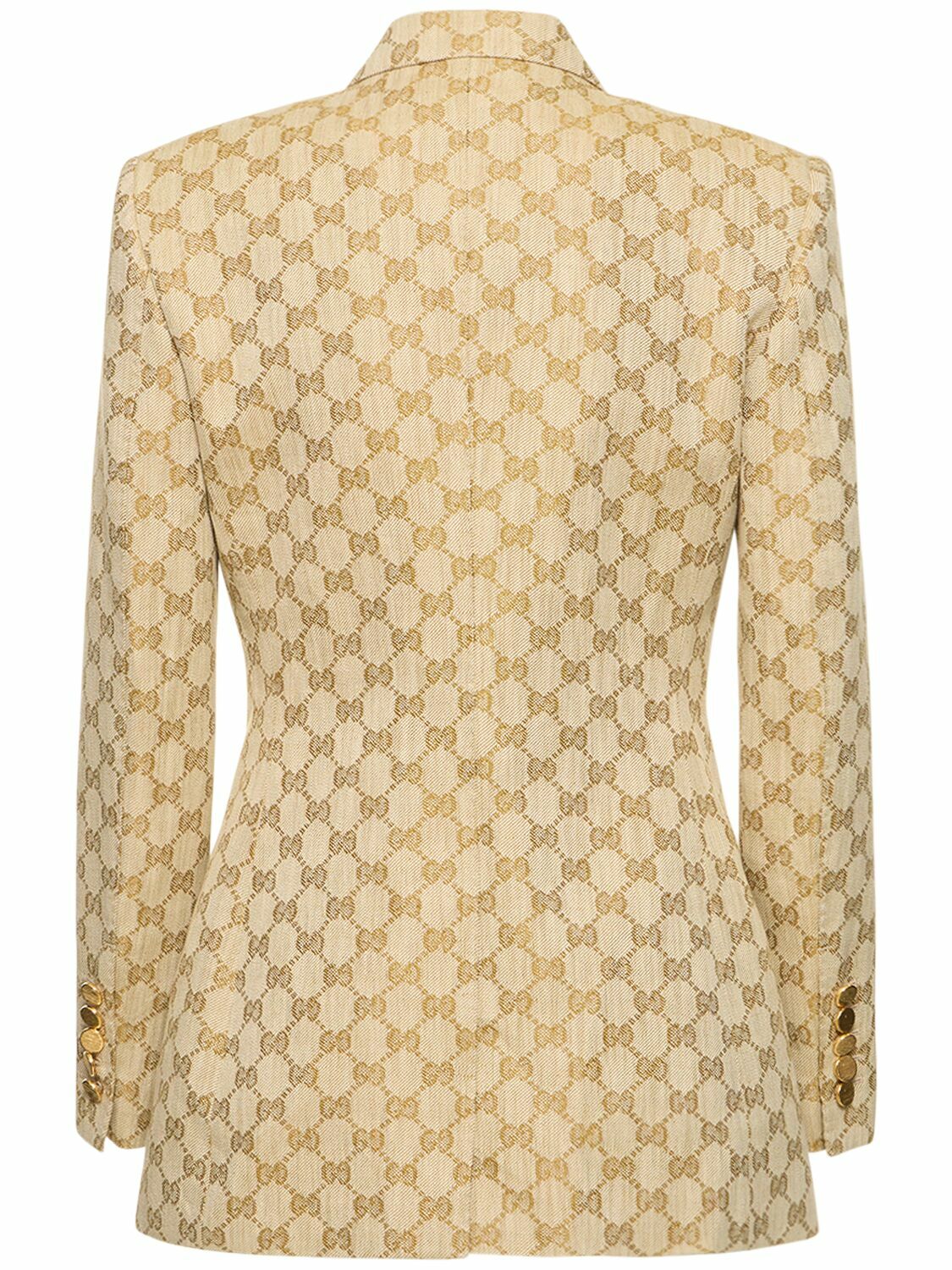 GUCCI - Gg Cotton & Linen Jacket Gucci
