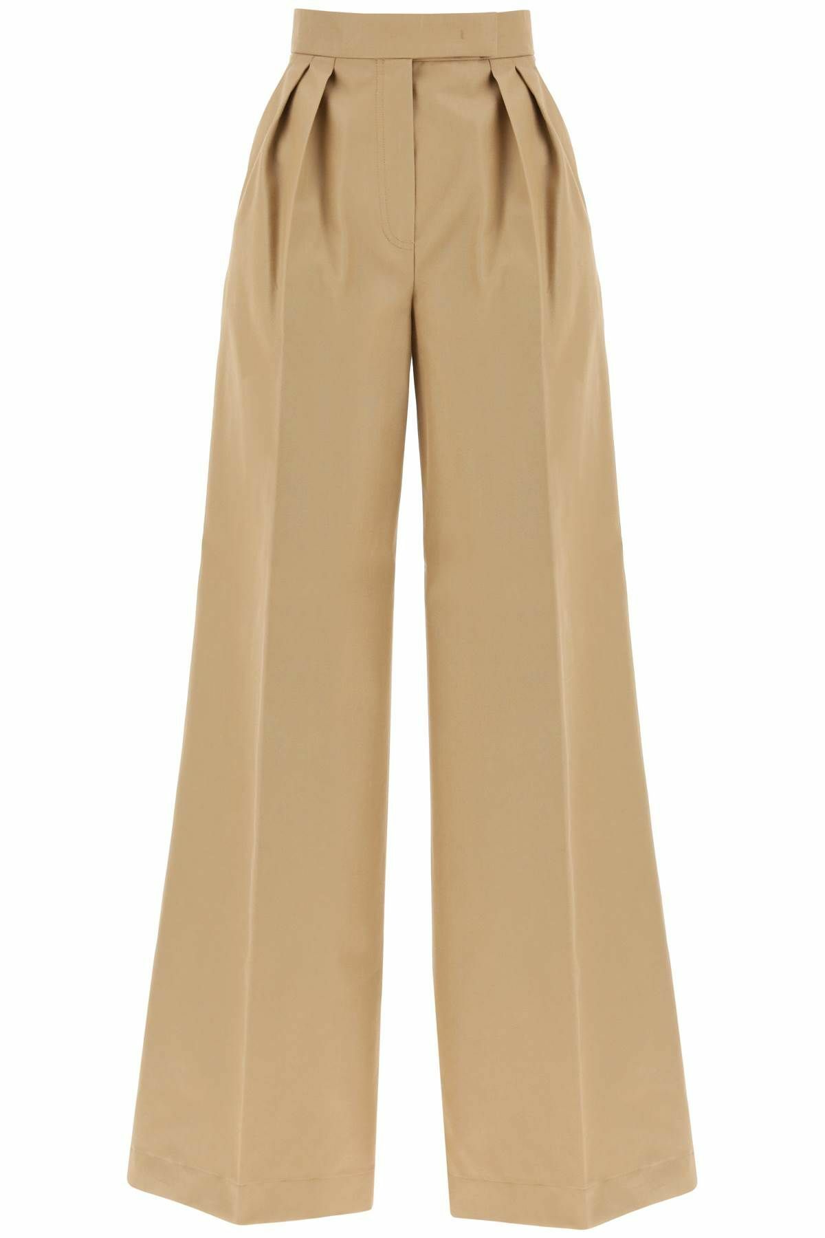 MAX MARA wide leg cropped pants Beige Max Mara