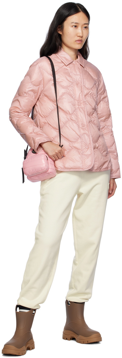Moncler Pink Quilted Down Jacket Moncler
