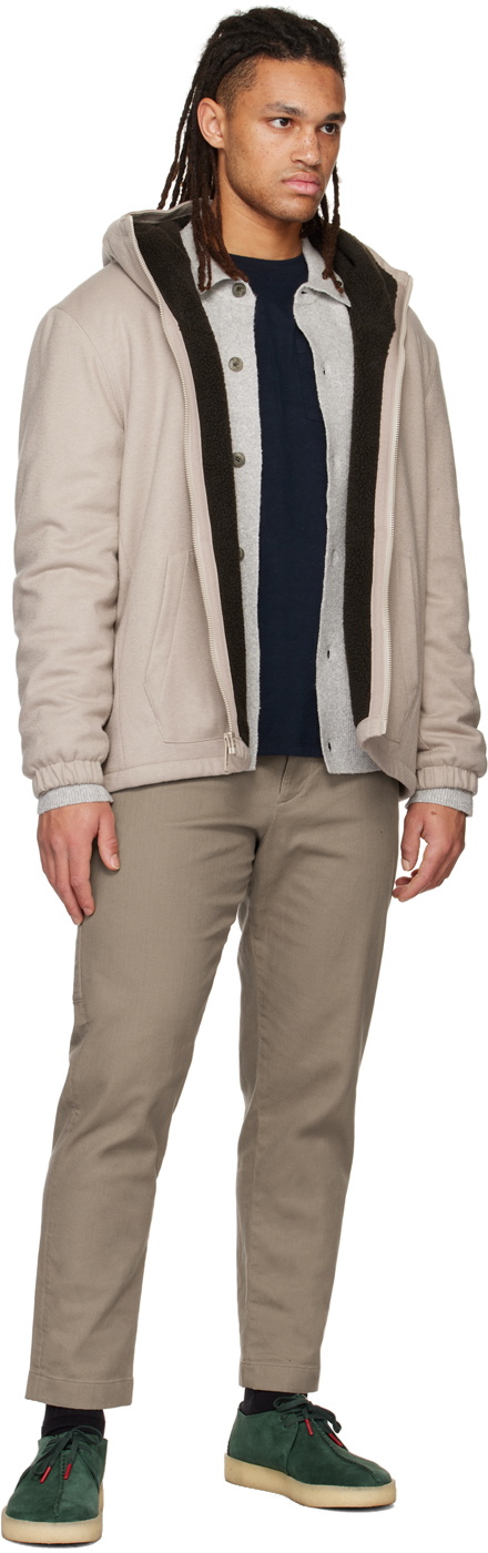 Vince Beige Hooded Jacket Vince