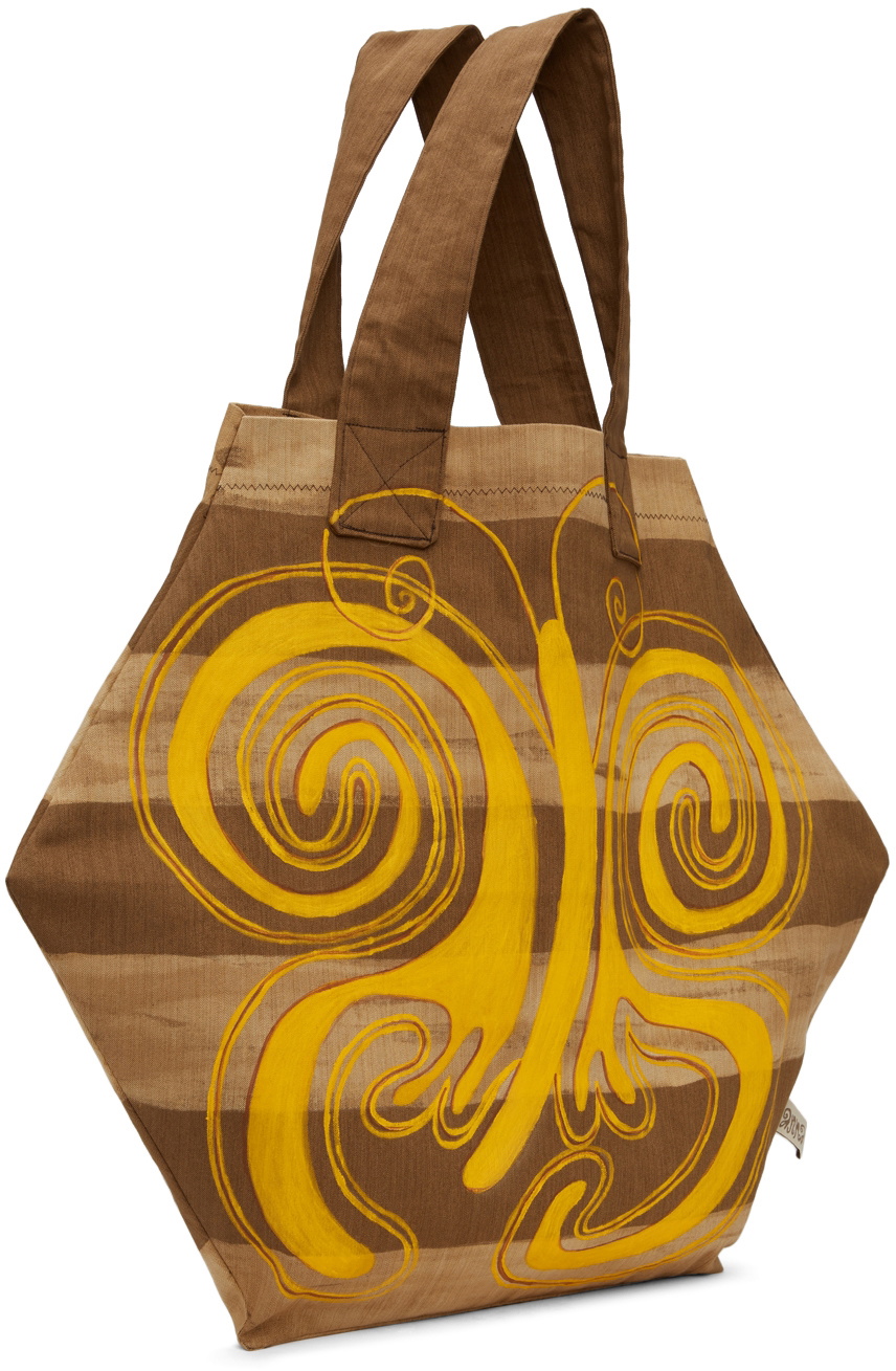 Anna Castellano SSENSE Exclusive Brown Bee Tote