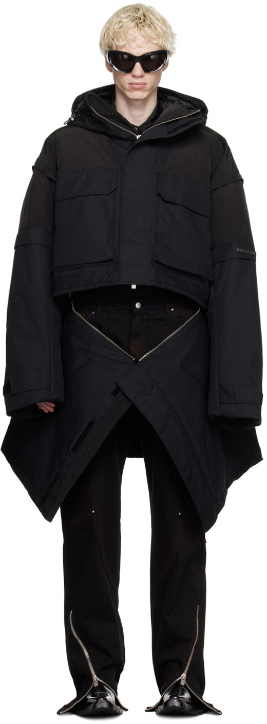 HELIOT EMIL Black Elementary Coat Heliot Emil