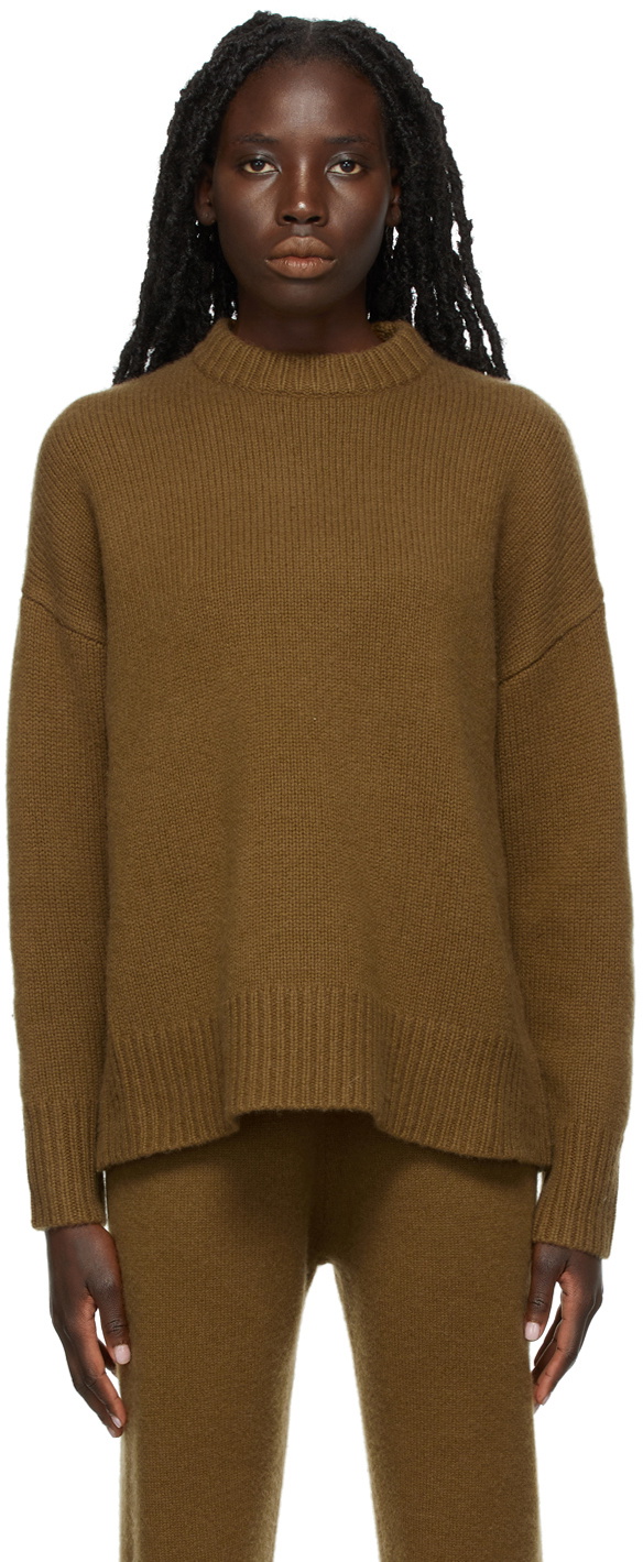 CO Brown Cashmere Boyfriend Sweater CO