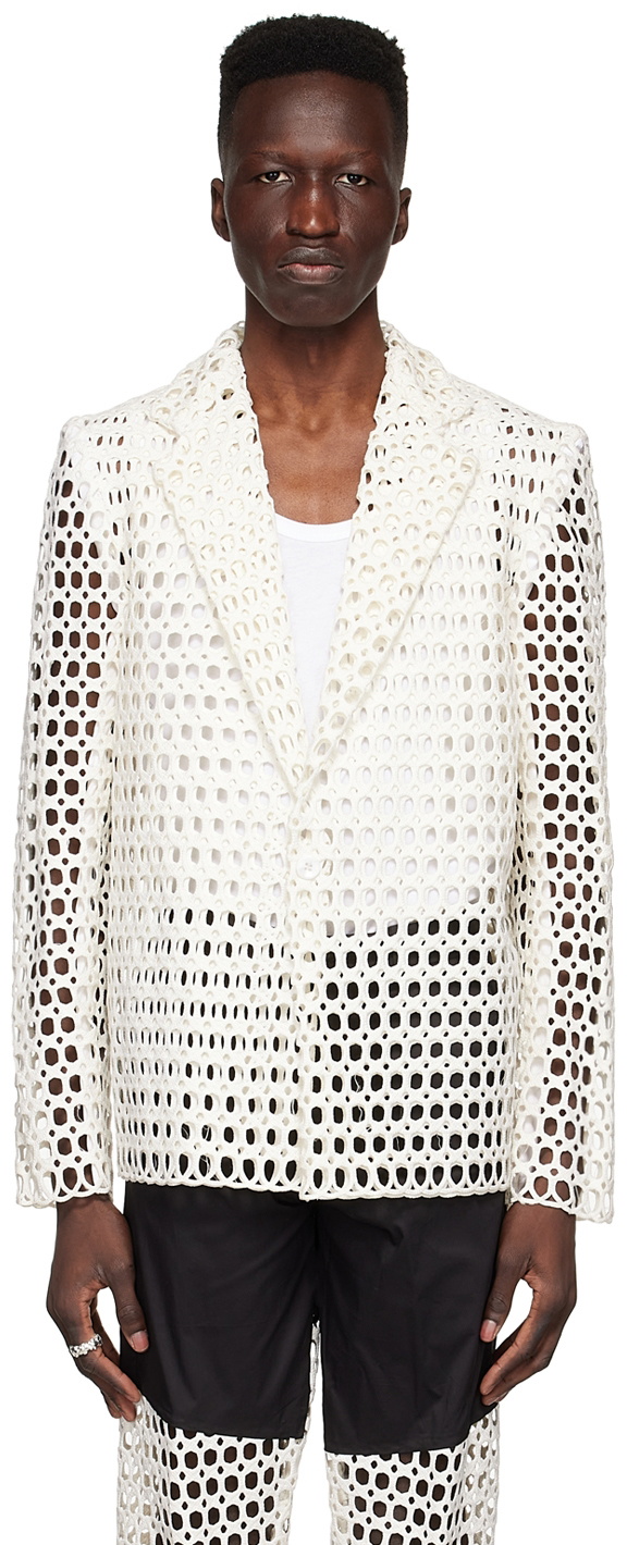Tokyo James Off-White Lace Blazer Tokyo James