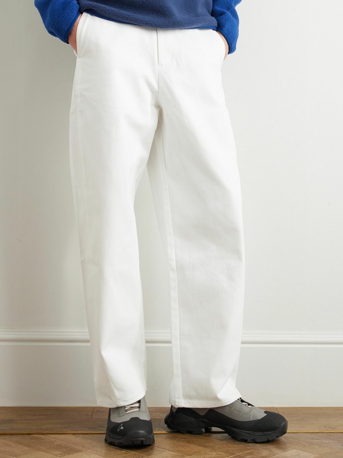 ROA - Katharina Light Rubber and Leather-Trimmed Ripstop Sneakers - Gray ROA