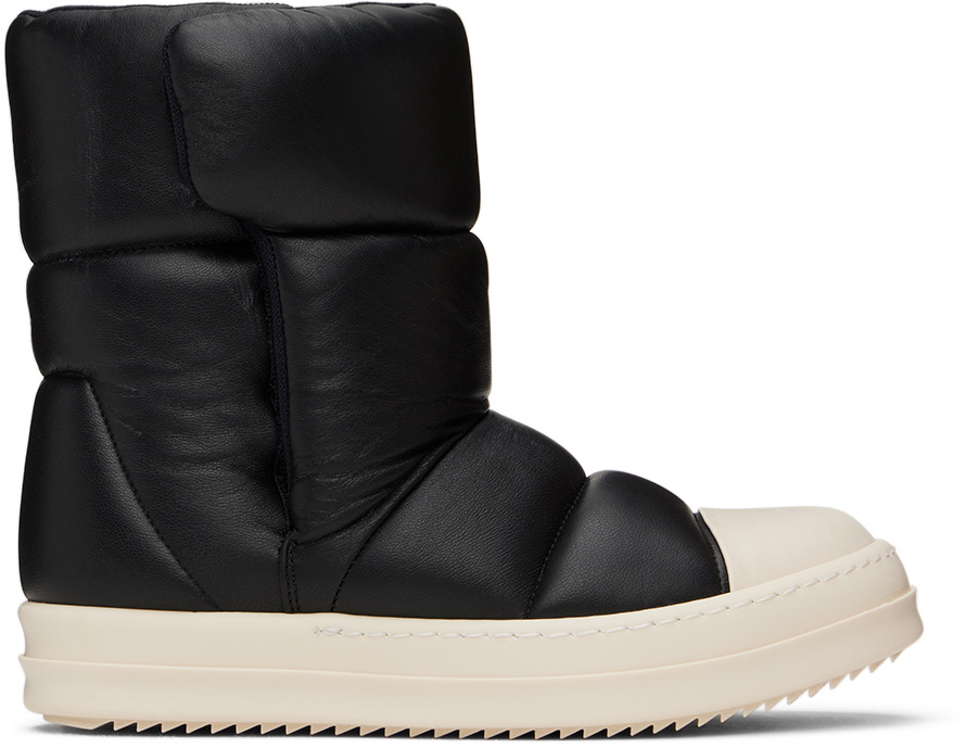 Rick Owens Kids Black Puffer Boots Rick Owens