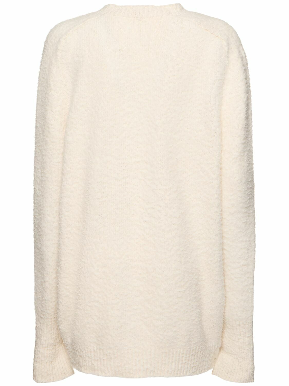 MAISON MARGIELA Oversized Pilled Cotton Blend Cardigan Maison Margiela