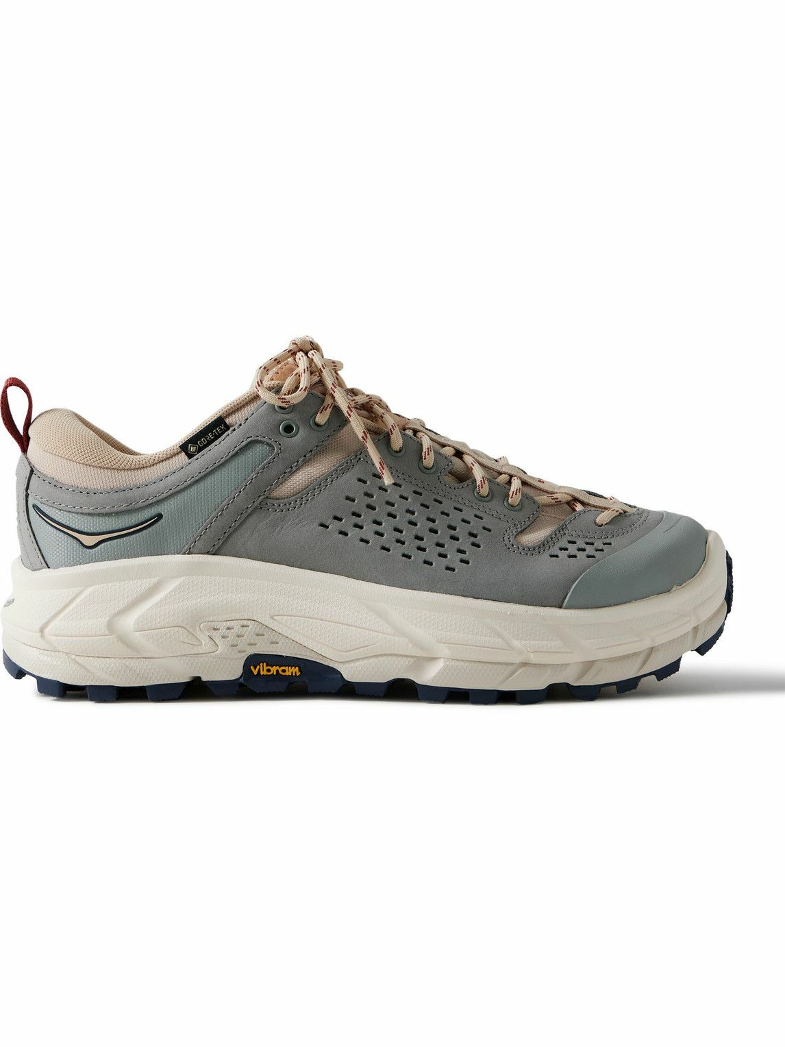 Hoka One One - Tor Ultra Lo Rubber-Trimmed Nubuck and GORE-TEX® Running ...