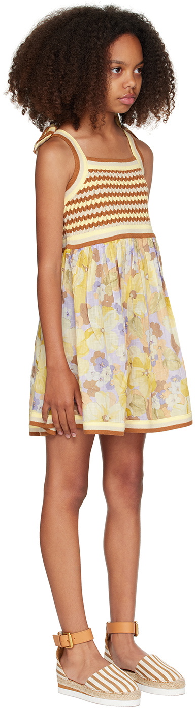 ZIMMERMANN Kids Multicolor Pop Dress Zimmermann