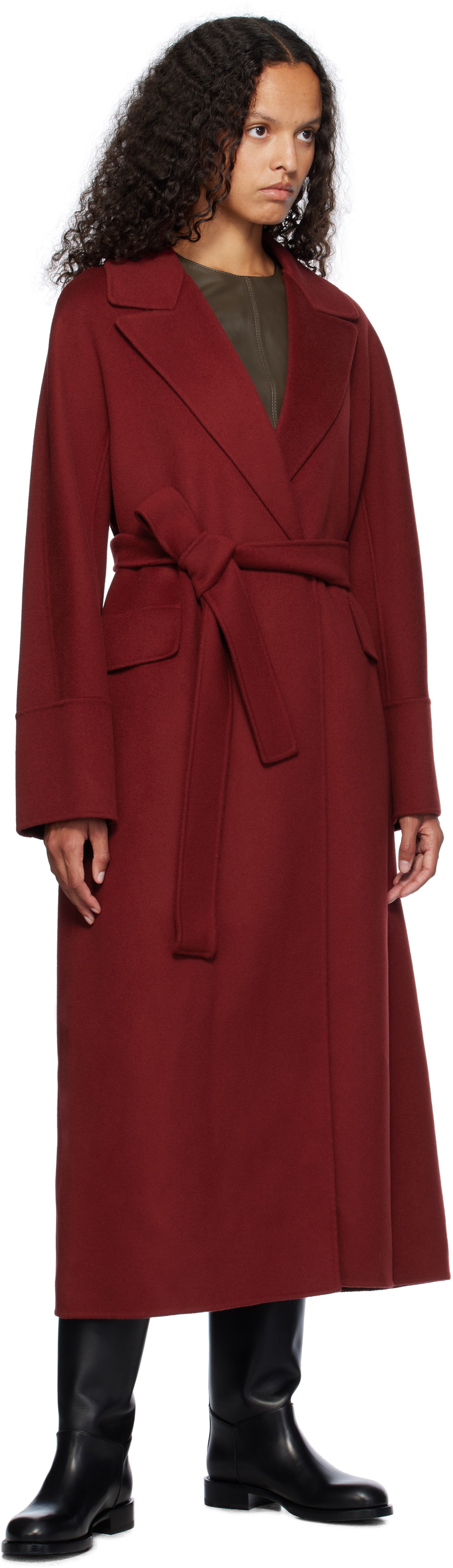 Max Mara Red Malika Coat Max Mara