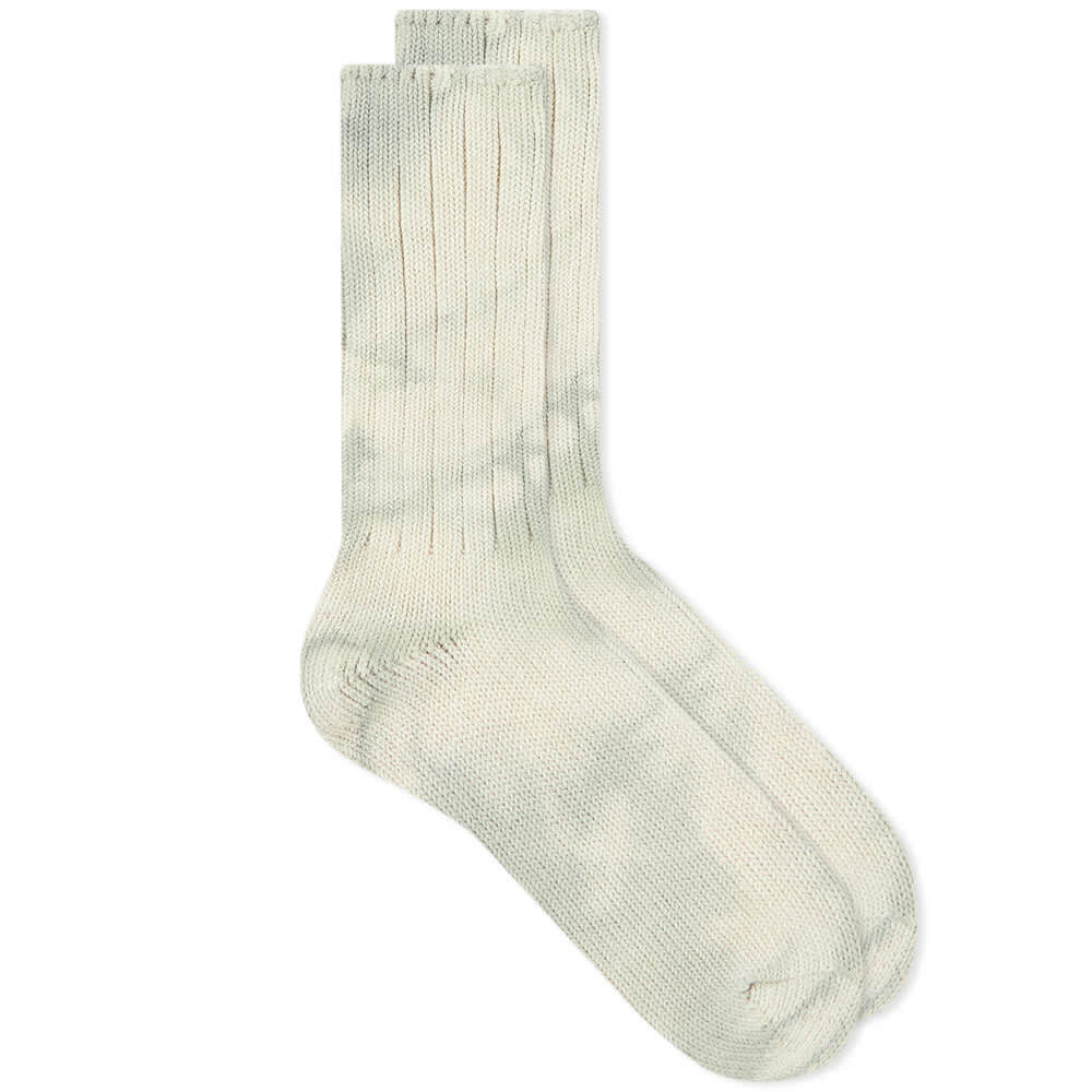 hobo Tie-Dyed Crew Socks in Grey hobo
