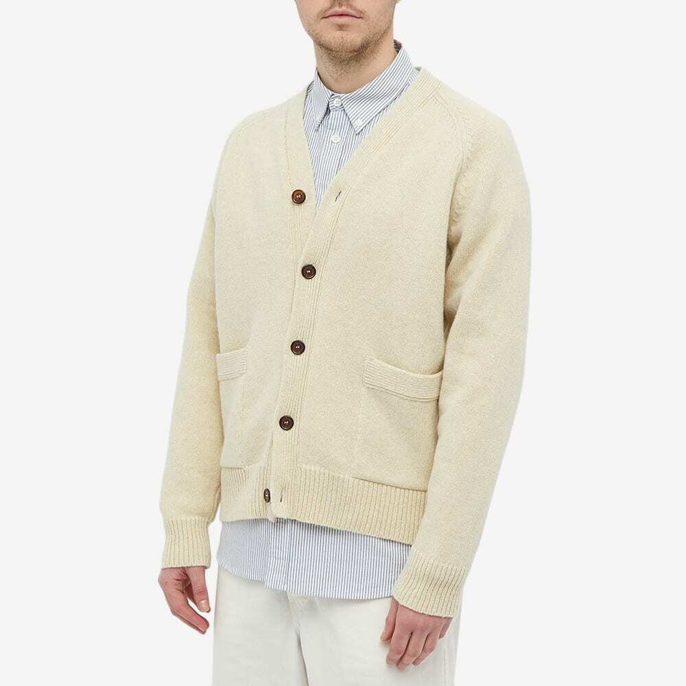 Universal Works Men's Vince Cardigan in Ecru Universal Works