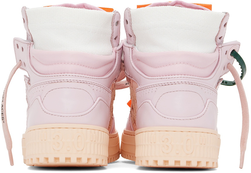 Off-White Pink Off Court 3.0 High-Top Sneakers Off-White