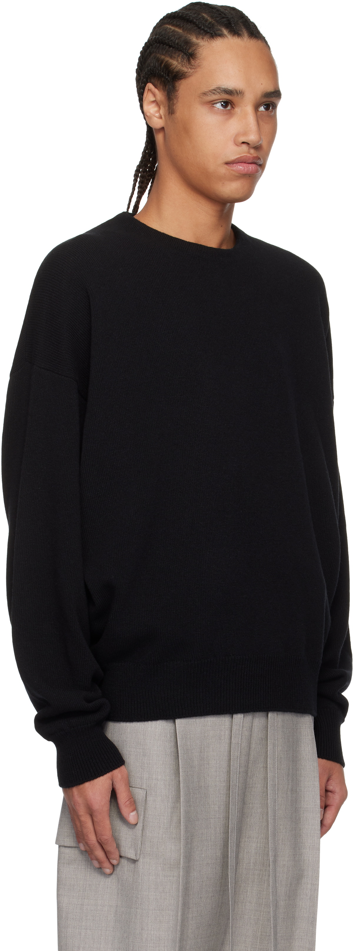 Fear of God Black Fine Knit Crewneck Sweater Fear Of God