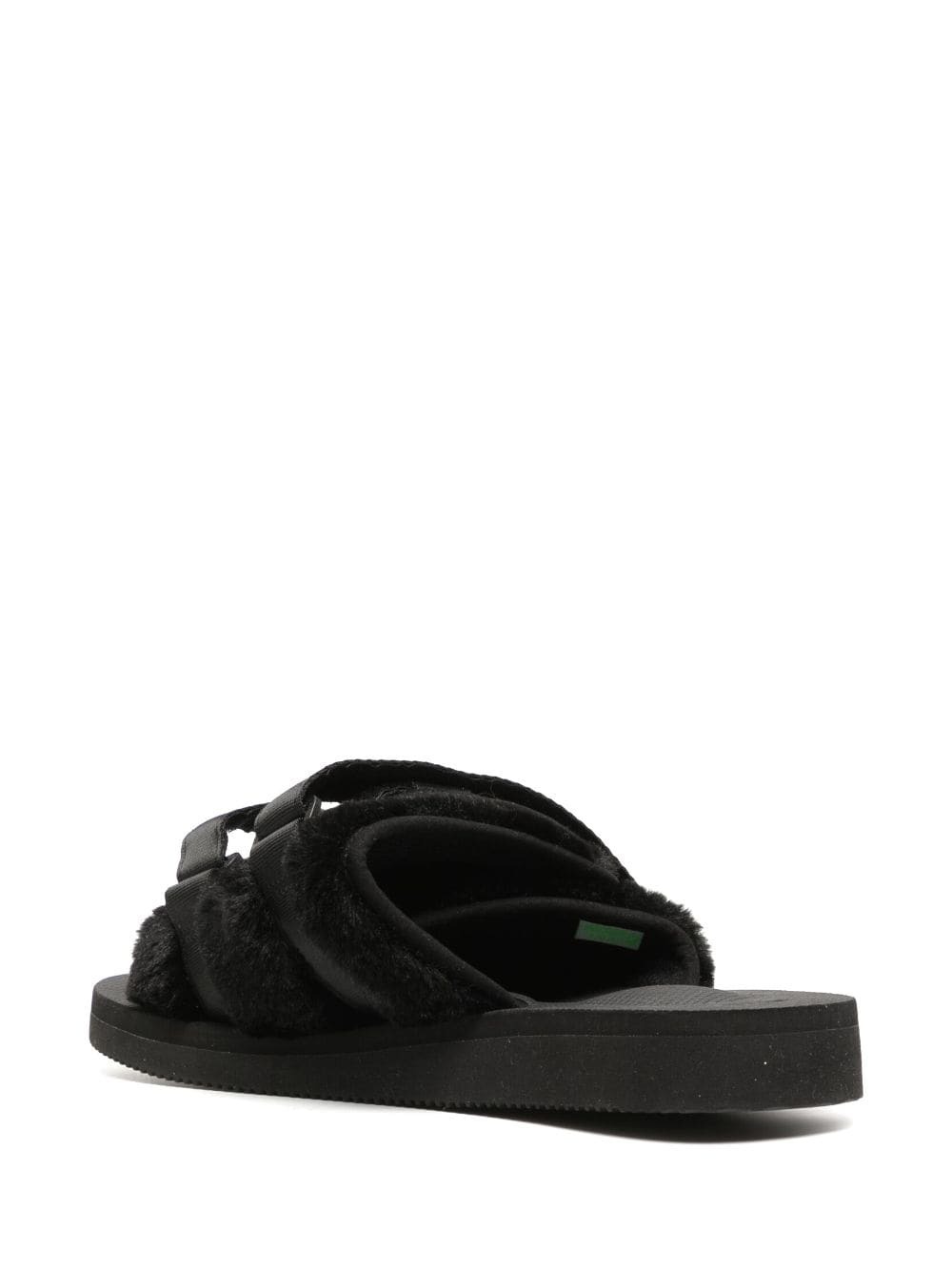 SUICOKE - Nylon And Eco Fur Slides Suicoke